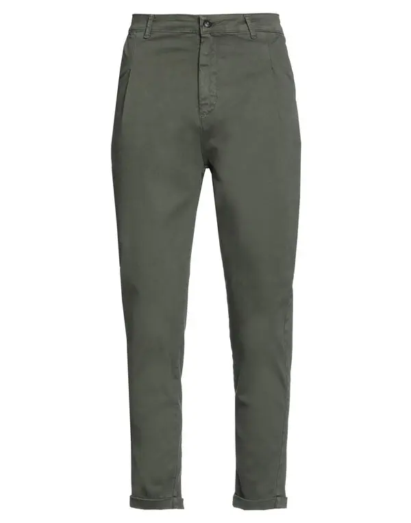 STILOSOPHY Pants Size Cotton, Elastane - Green