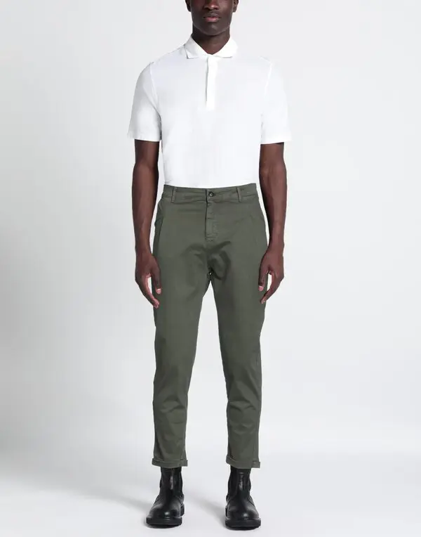 STILOSOPHY Pants Size Cotton, Elastane - Green
