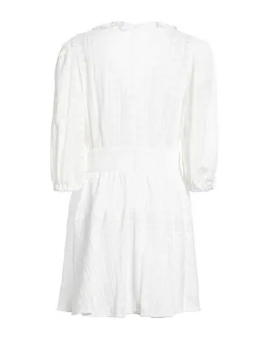 Sandro Mini Circle Dress With Ruffles And Lace