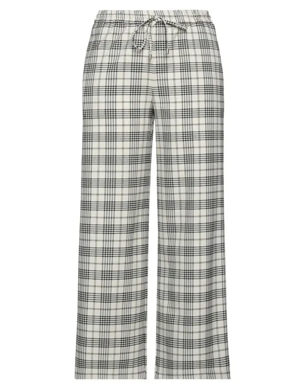 VICOLO Wide Leg Checked Pants