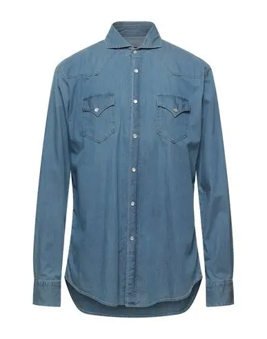 Brian Dales Denim Shirt Size Cotton, Elastane