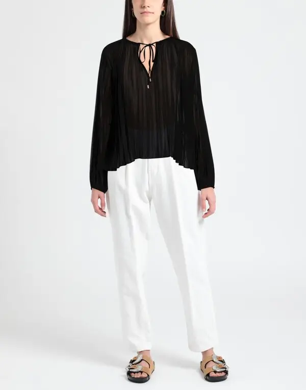 VICOLO Bow Blouse - Black