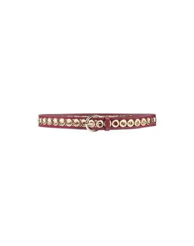Sandro Belt With Metal Appliqués - Red