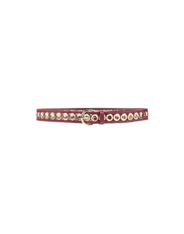 Sandro Belt With Metal Appliqués - Red