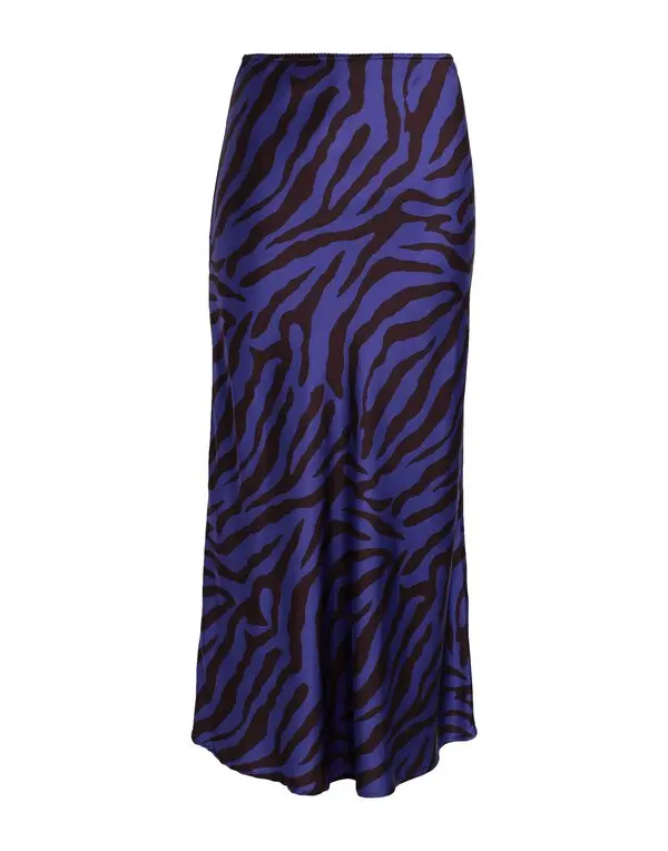 Andamane Zebra-print Maxi Skirt - Purple