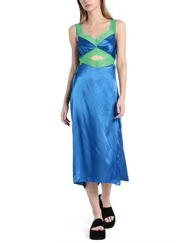 knee length dresses for ladies Rent Topshop Pu Strappy Slip Midi Dress In Chocolate