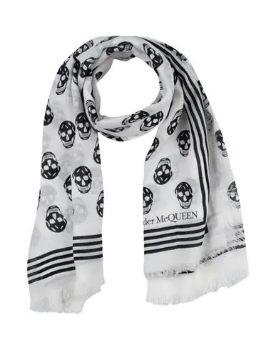 Alexander McQueen Scarf Modal - White