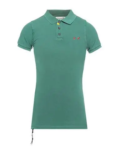 PROJECT E Polo Shirt Antique Rose Size Cotton - Green