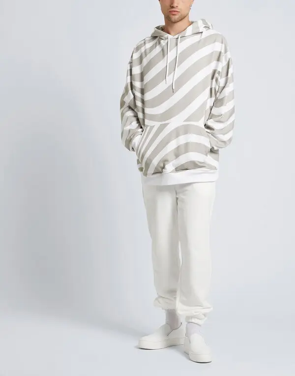 8 BY YOOX Striped Organic Cotton Hooded Sweatshirt