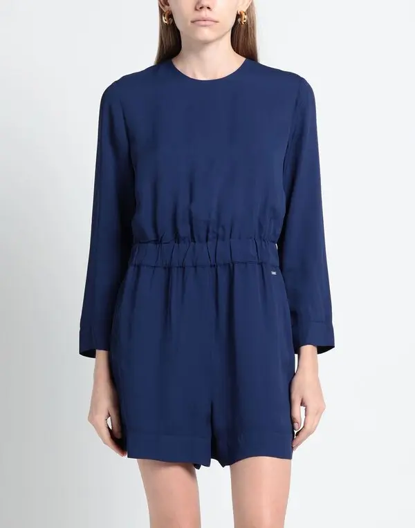 Armani Exchange Viscose Playsuit - Blue