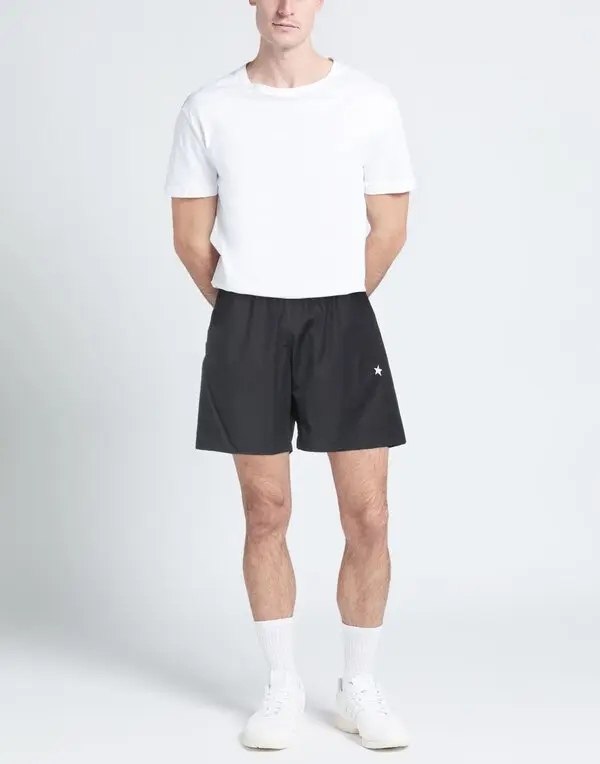 THE EDITOR Cotton Shorts - Black