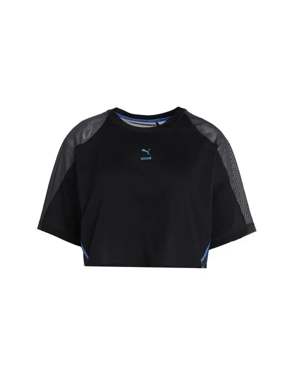 PUMA X KOCHÉ Logo-print Cropped T-shirt