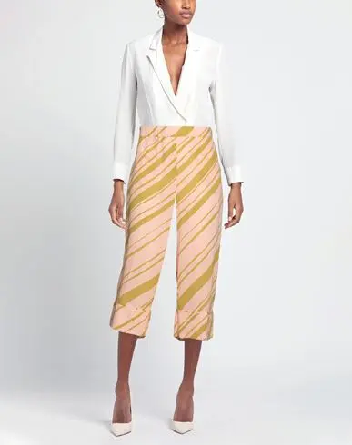 Liviana Conti Striped High-waisted Culottes