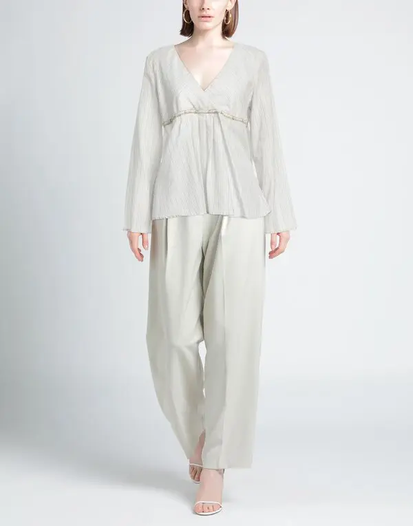 MANILA GRACE Striped Woven Top