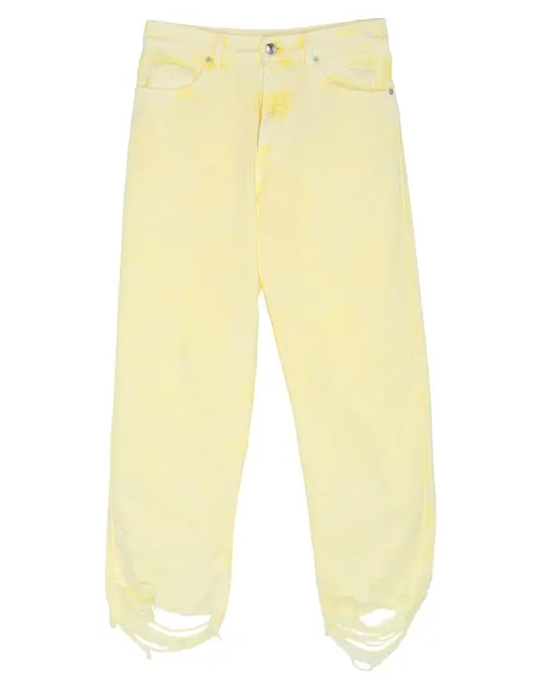 VICOLO Pastel Cotton Mom Jeans - Yellow