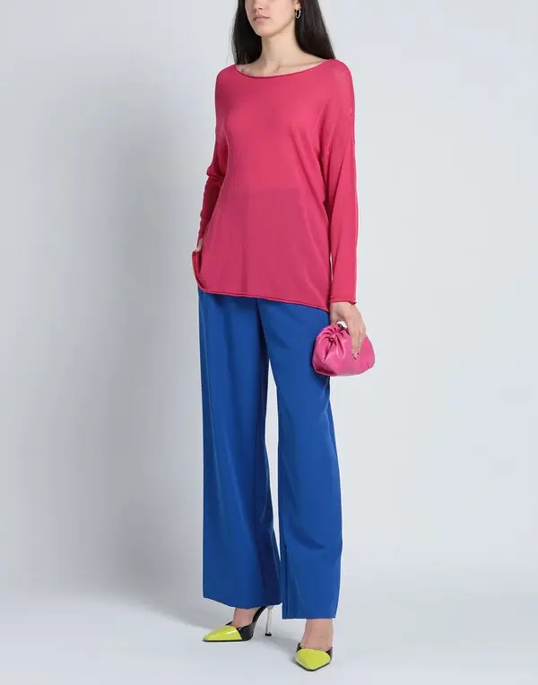 CROCHÈ Lightweight Knit Sweater - Pink