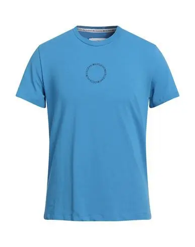 BIKKEMBERGS T-shirt Size Cotton, Elastane - Blue