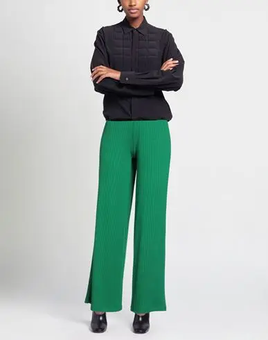 BERNA Wide Leg Knit Pants - Green