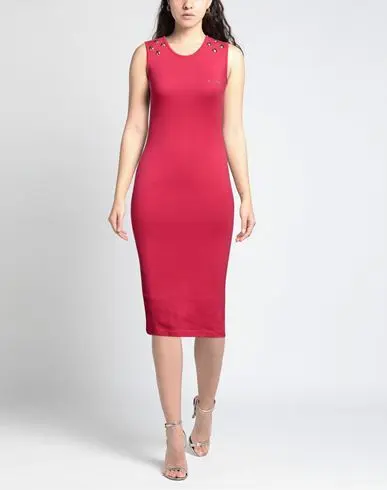 MANGANO Cotton Midi Bodycon Dress - Pink