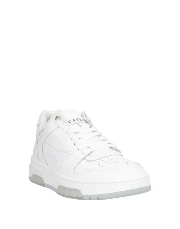 CAFÈNOIR Soft Leather Low-top Sneakers - White