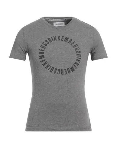 BIKKEMBERGS T-shirt Size Cotton, Elastane - Grey