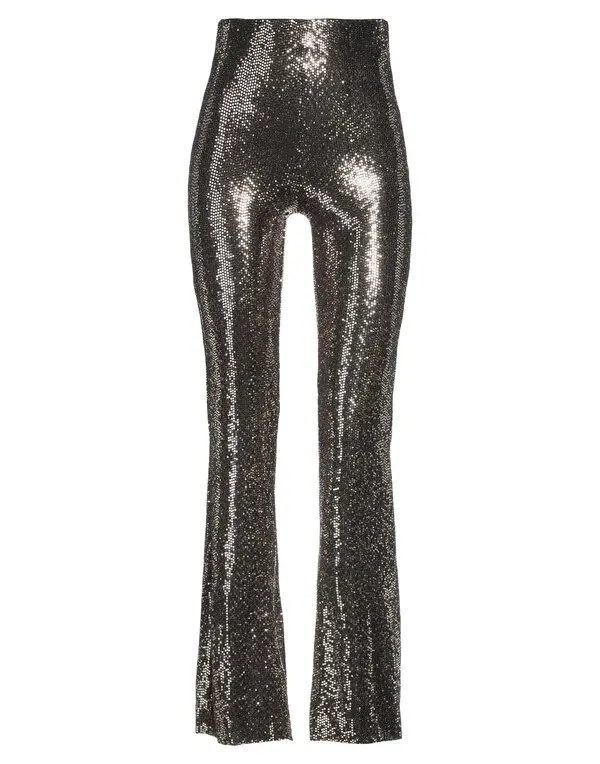 Maje Flared Leg Pants With Contrasting Appliqués