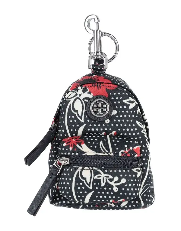 Tory Burch Key Ring Textile Fibers, Metal