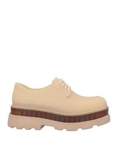 Melissa Lace-up Shoes With Cleated Sole - Beige