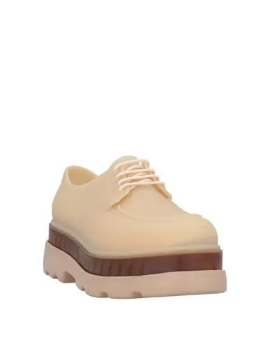 Melissa Lace-up Shoes With Cleated Sole - Beige