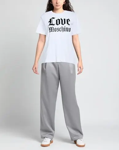 Moschino Cotton And Elastane T-shirt With Logo Print