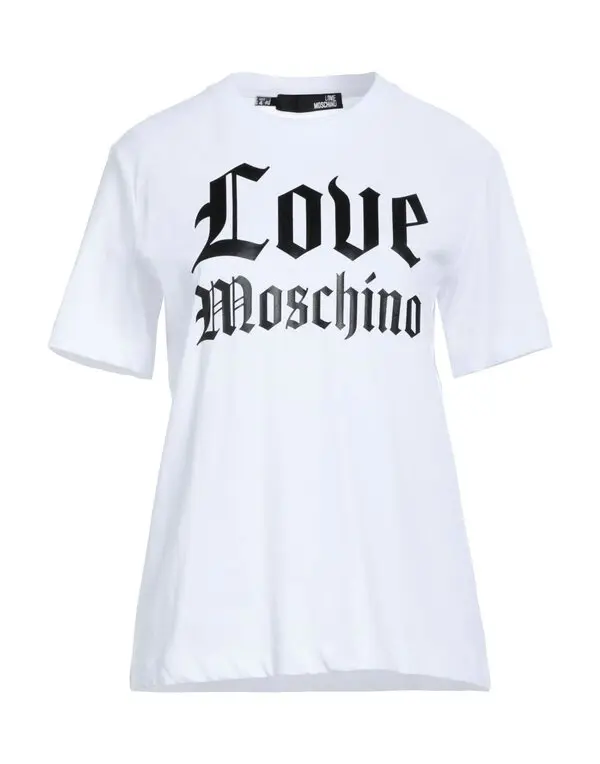 Moschino Cotton And Elastane T-shirt With Logo Print