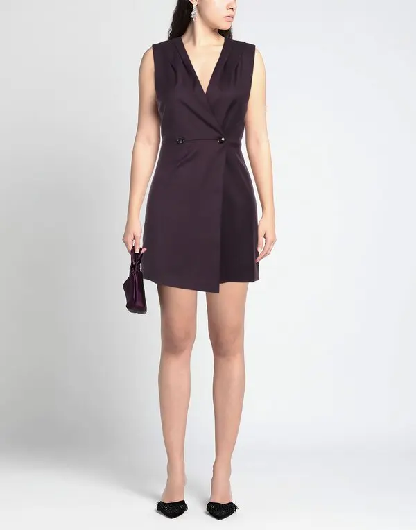 Patrizia Pepe Mini Shirt Dress - Purple