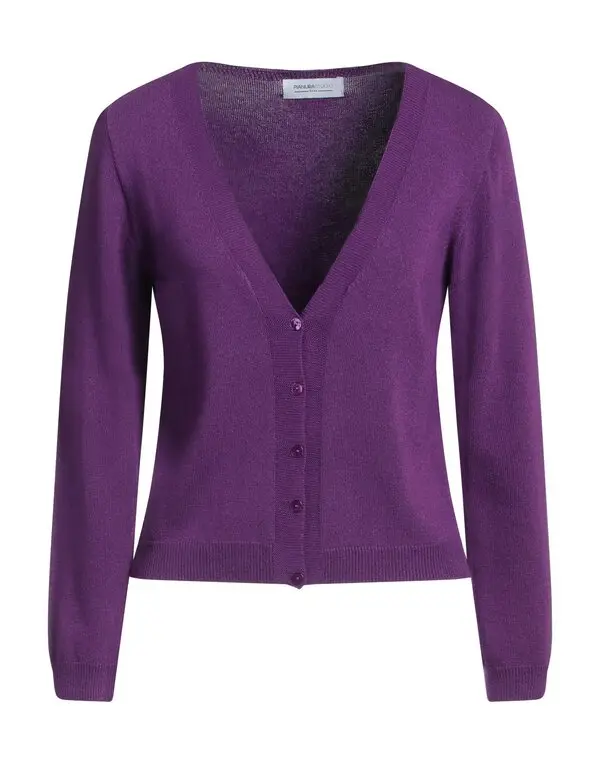 PIANURASTUDIO Knitted Cardigan - Purple