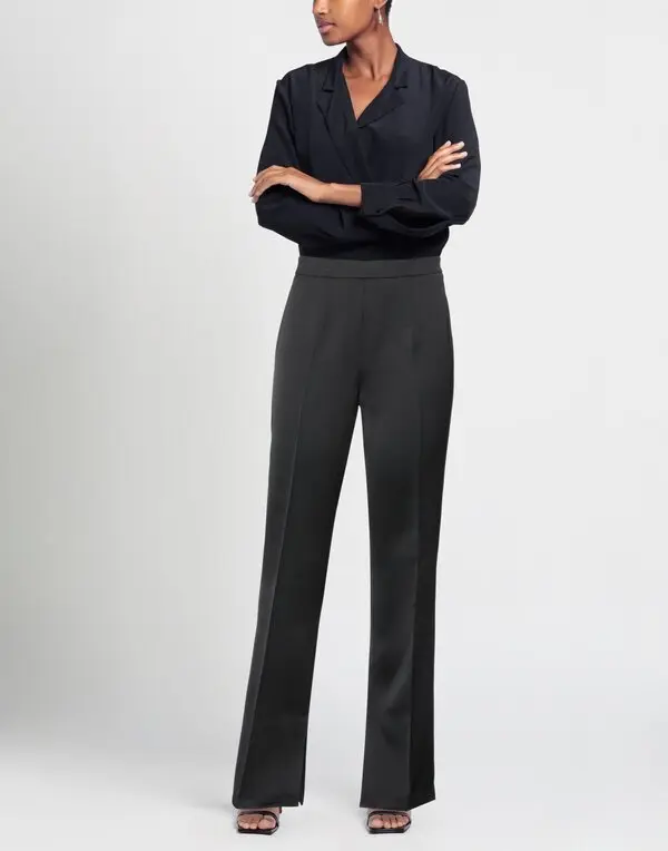 VICOLO Flared Leg Trousers - Black