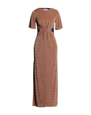 Topshop Knitted Maxi Dress In Brown - 54% Off | Editorialist