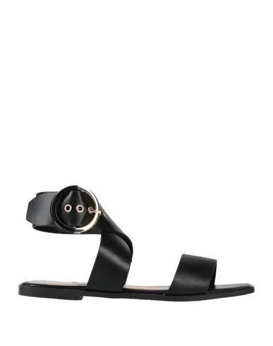 GENEVE Sandals Textile Fibers - Black