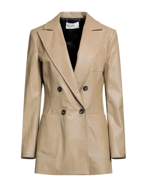 SOLOTRE Double-breasted Jacket - Beige