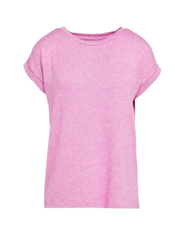 Vero Moda Knitted Mélange Lightweight Top - Magenta