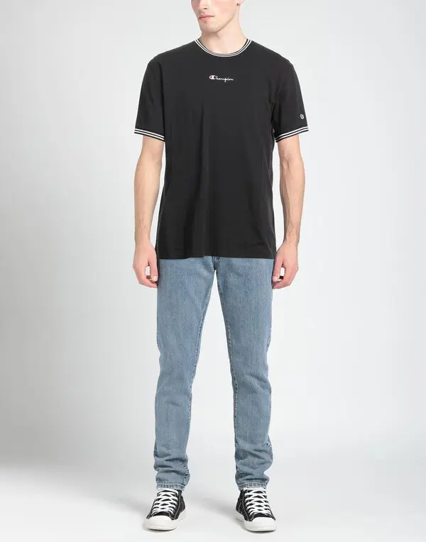 Champion Reverse Weave T-shirt Size Cotton - Black