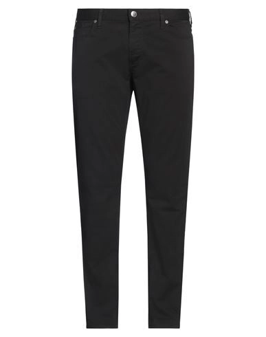 Emporio Armani Pants Size Cotton, Elastane - Black