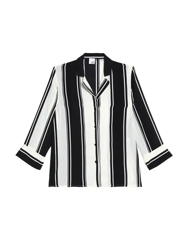 Iris & Ink Striped Woven Shirt