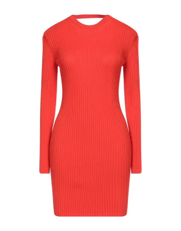 SEMICOUTURE Mini Bodycon Ribbed-knit Dress