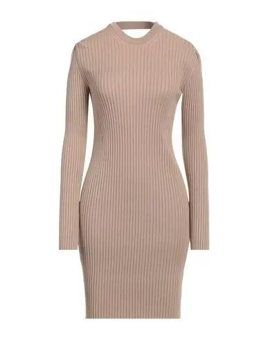 SEMICOUTURE Mini Bodycon Ribbed-knit Dress - Pink