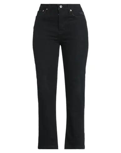 Maje Straight-leg Jeans With Leather Trims