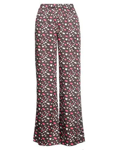 MERCI Floral Satin Wide Leg Pants