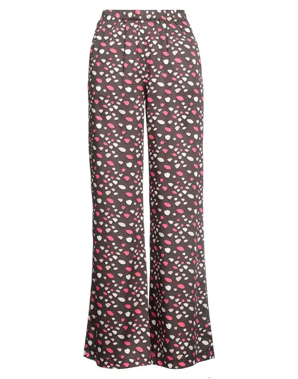 MERCI Floral Satin Wide Leg Pants