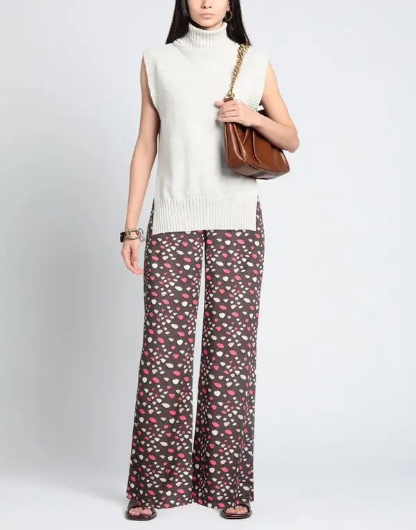 MERCI Floral Satin Wide Leg Pants