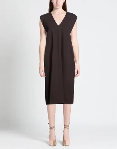 MEIMEIJ Midi Trapeze Dress - Brown