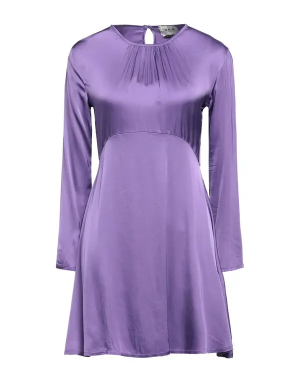 BERNA Mini Trapeze Dress - Purple