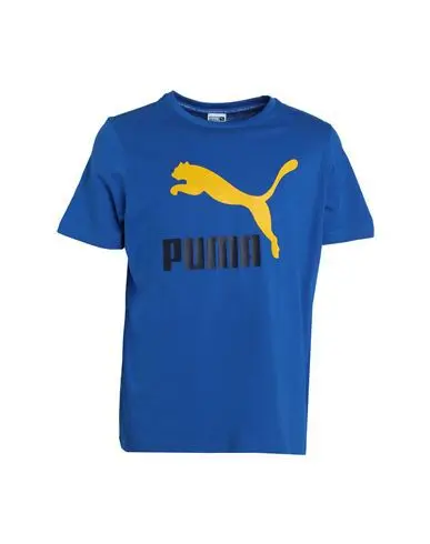 PUMA Classics Logo Tee T-shirt Size Cotton - Blue